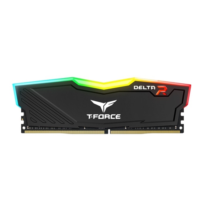 RAM TEAM T-Force Delta Black RGB 8GB 3200 | Công ty uy tín tại T.p HCM