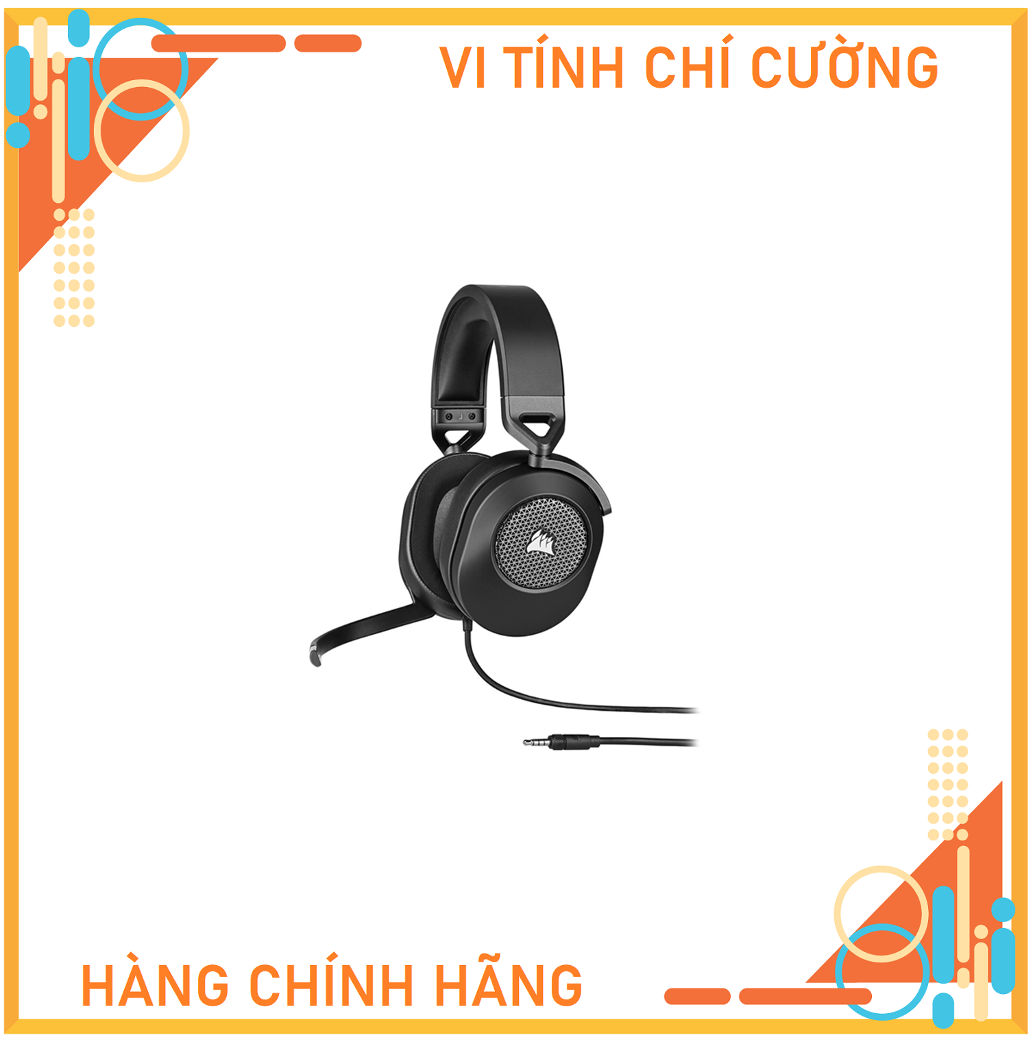 TAI NGHE CORSAIR HS65 SURROUND CARBON CA-9011270-AP | Công ty uy tín tại T.p HCM