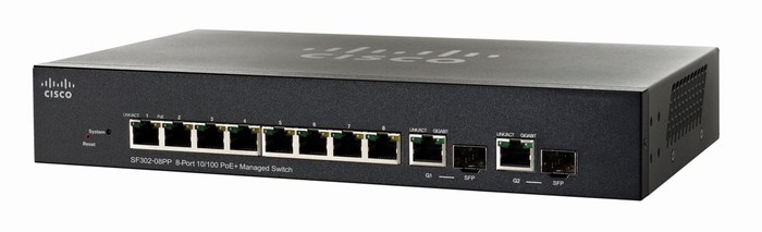 CISCO SF302-08PP SWITCH PoE 8 PORT | Công ty uy tín tại T.p HCM