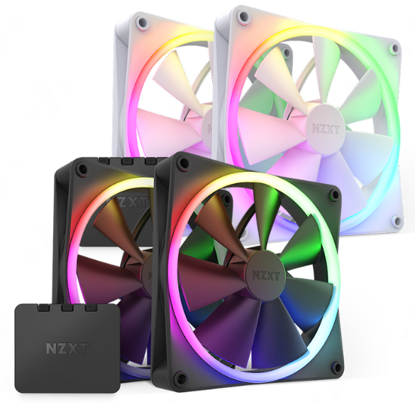 FAN CASE NZXT FAN F140RGB BLACK / WHITE - TWIN (BỘ KIT 2 FAN) | Công ty ...